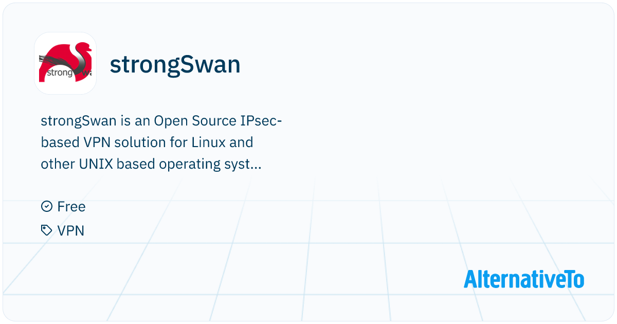strongSwan: Open Source IPsec-based VPN | AlternativeTo