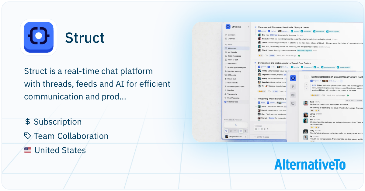 Struct: 2x your productivity with Struct, a brand-new real-time chat ...
