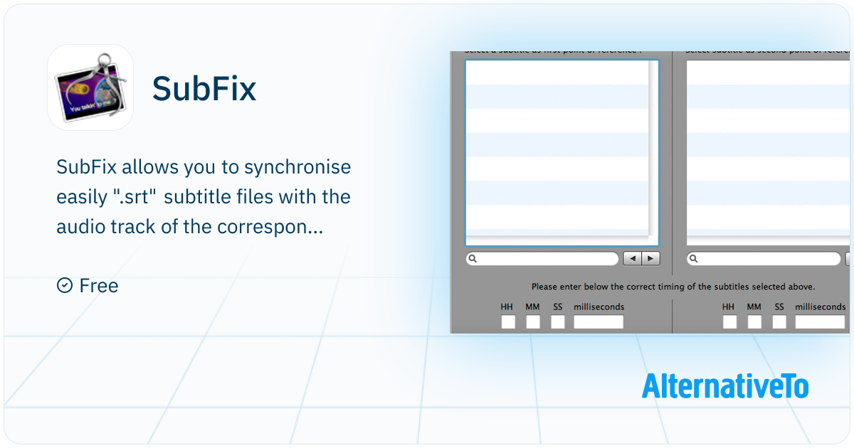 SubFix: Allows you to synchronise easily " | AlternativeTo
