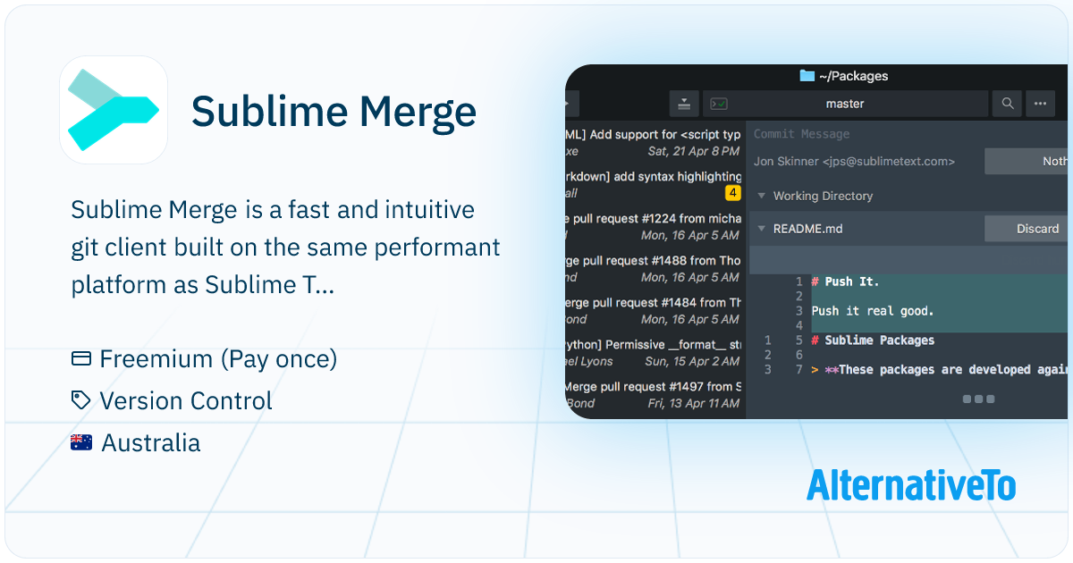 Sublime Merge: Fast git client with integrated merge tool from the makers of Sublime Text ...