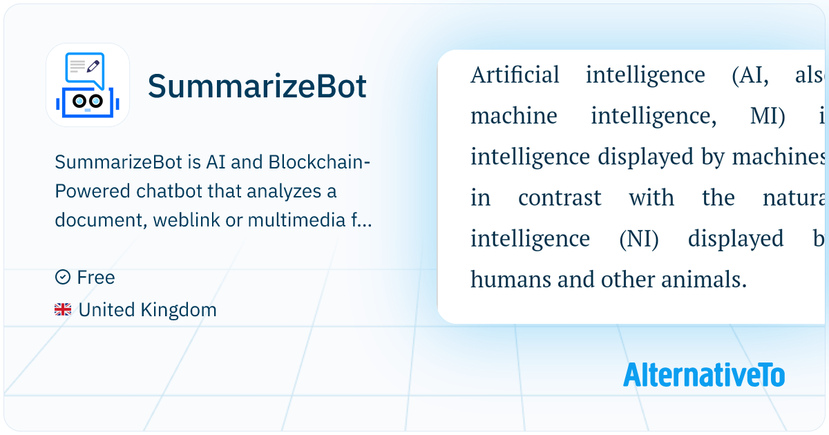 SummarizeBot: Is AI and Blockchain-Powered summarization bot available ...