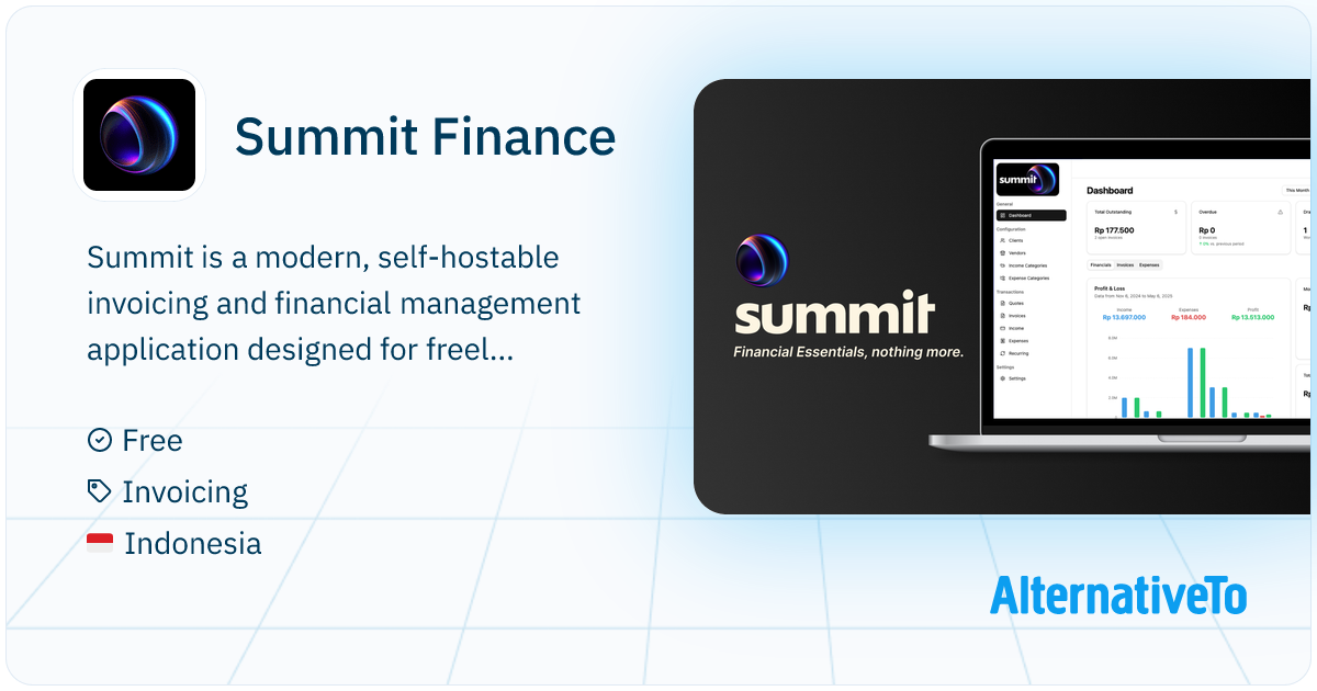 Summit Finance: Summit is a modern, self-hostable invoicing and ...