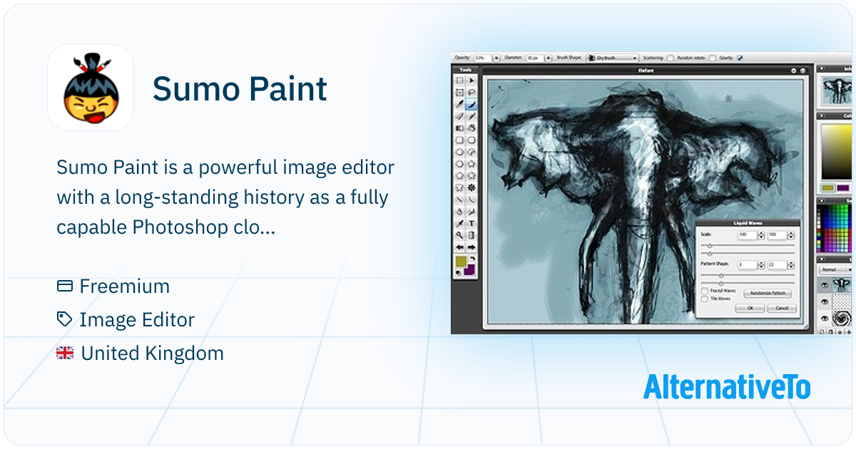 Sumo Paint: Photoshop in your browser, Sumo Paint an advanced browser ...