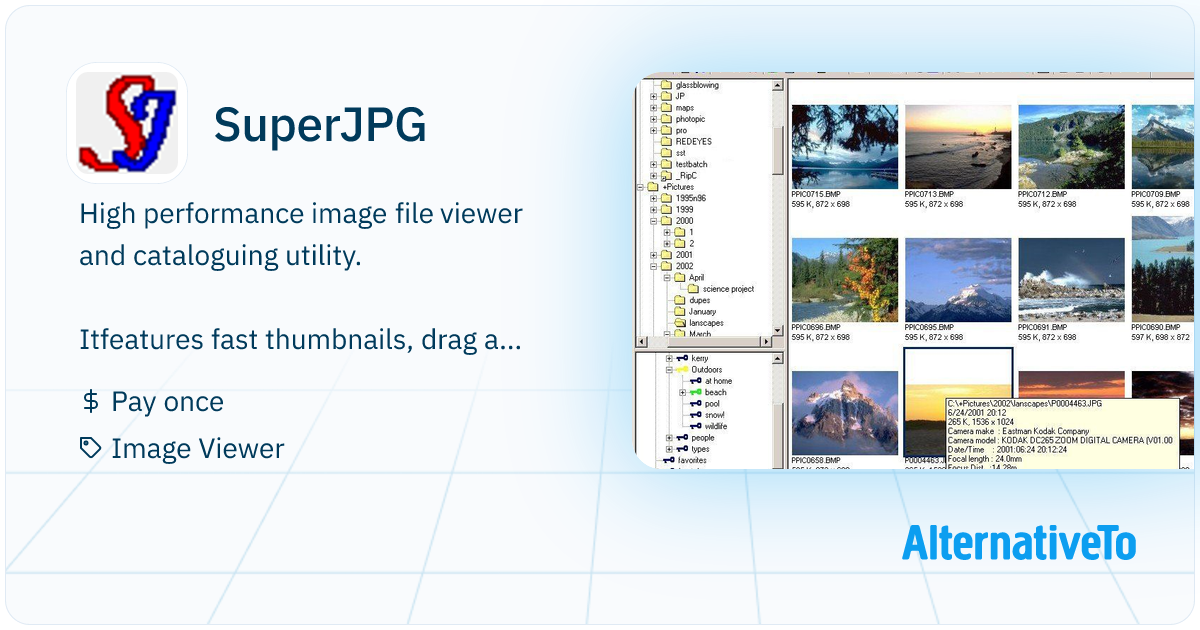 SuperJPG: Explorer style thumbnail and multiple image viewer ...