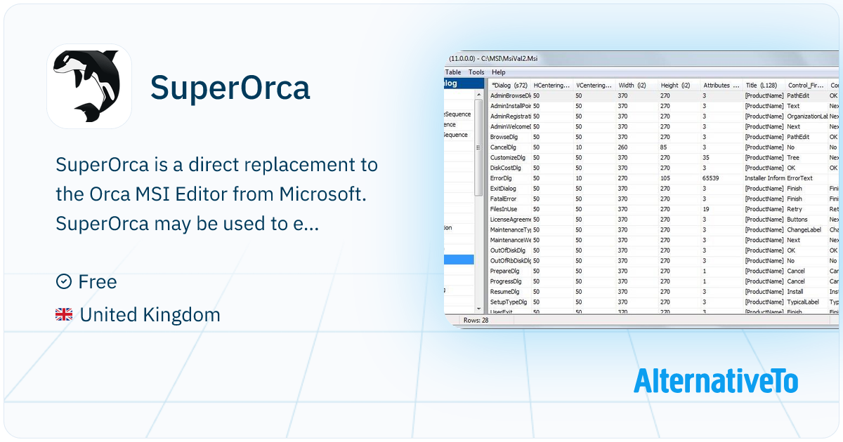 SuperOrca: Direct replacement to the Orca MSI | AlternativeTo
