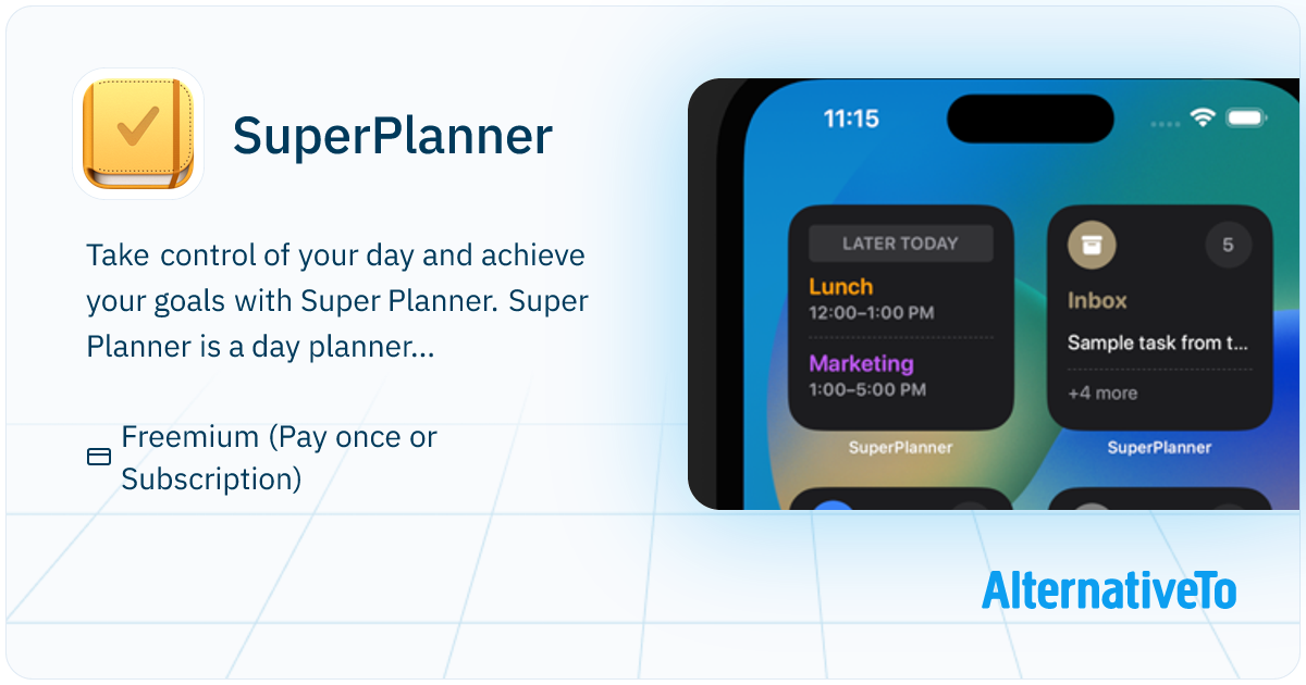 SuperPlanner: Visual day planner that combines your calendar with task ...