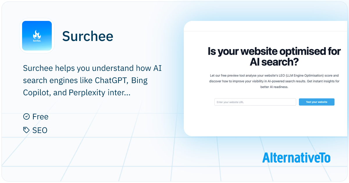 Surchee: Free MVP tool that shows how AI like ChatGPT interpret your ...