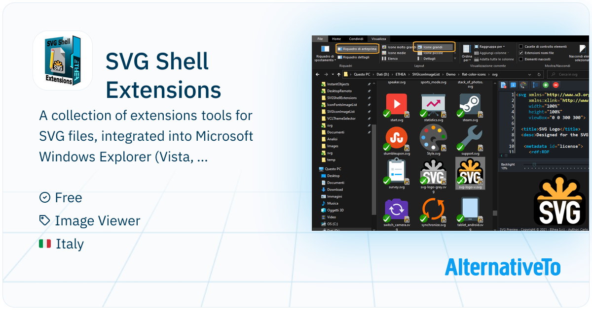 SVG Shell Extensions: Shell extensions for SVG files (Preview Panel ...