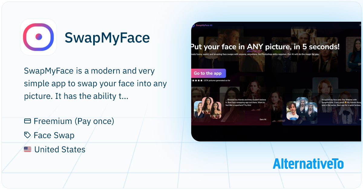 SwapMyFace: Modern and very simple app to swap your face into any ...