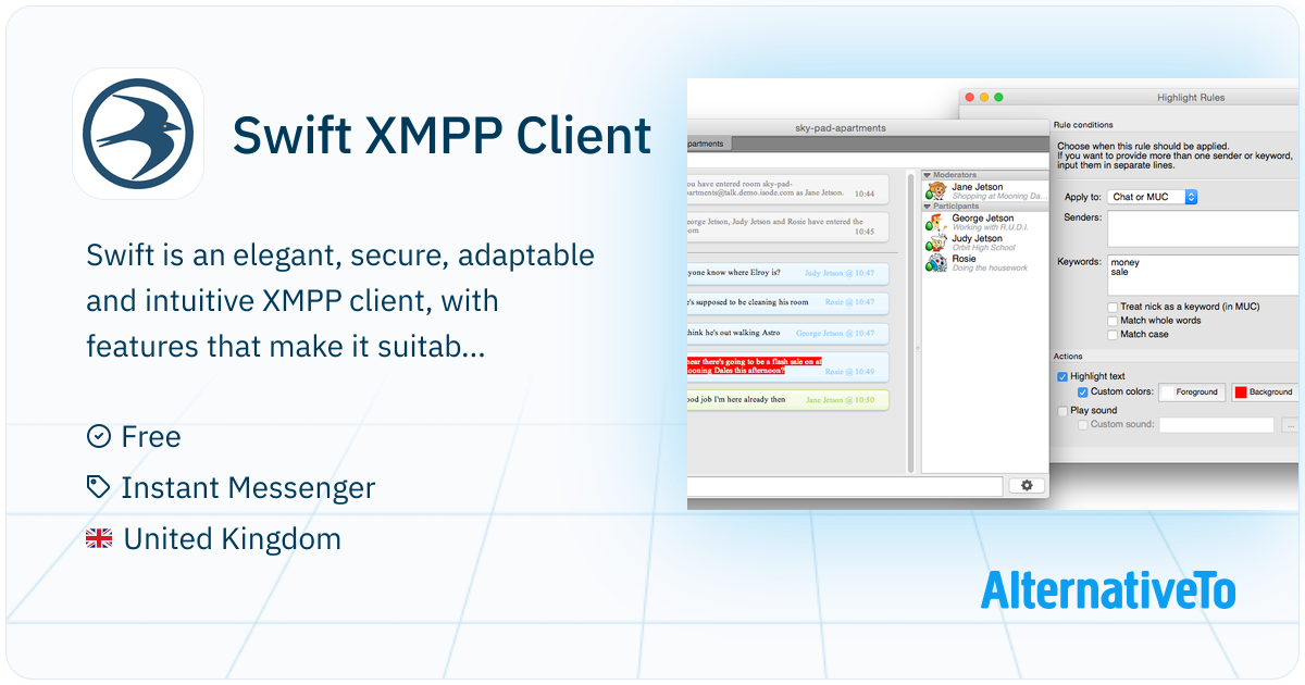 Swift XMPP Client: Swift is an elegant, secure, adaptable and intuitive ...