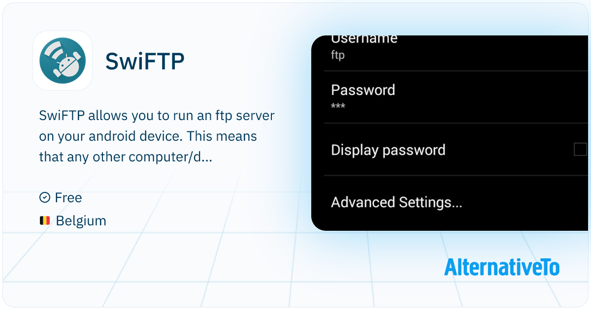 SwiFTP: Open-source FTP server that allows you to connect to your phone ...