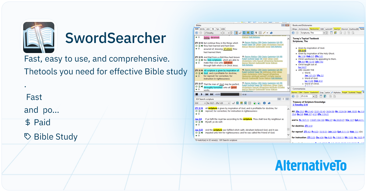 SwordSearcher: Fast, easy to use, and comprehensive | AlternativeTo