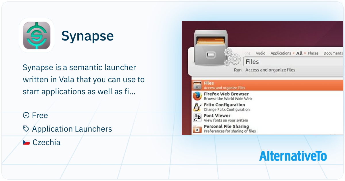 Synapse: Semantic launcher written in Vala | AlternativeTo
