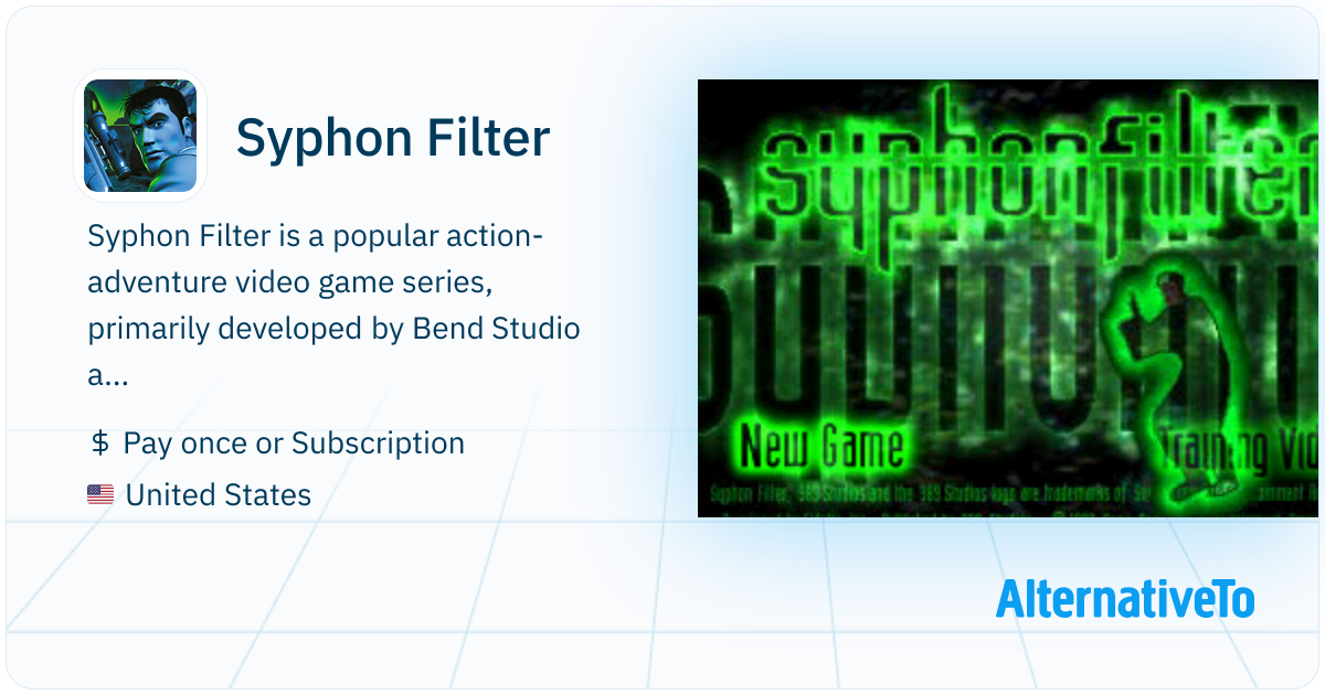 Syphon Filter (Series): Syphon Filter is a third-person shooter video ...