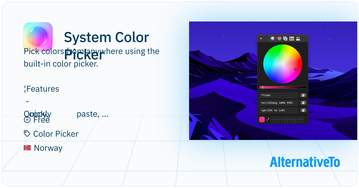 System Color Picker: Pick colors from anywhere using the built-in color ...