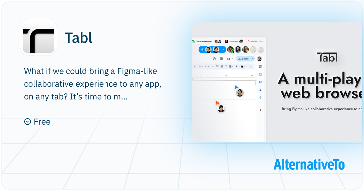 Tabl: What if we could bring a Figma-like collaborative | AlternativeTo