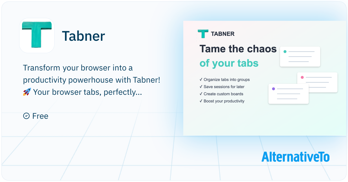 Tabner: Smart Tab Manager - Organize tabs into boards, groups & tags ...