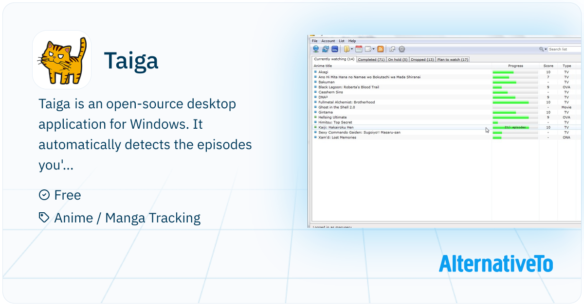 Taiga: Open-source app to manage your anime library, discover new ...