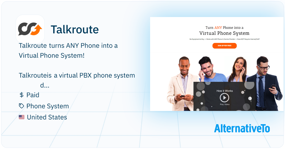 Talkroute: Turns ANY Phone into a Virtual Phone | AlternativeTo