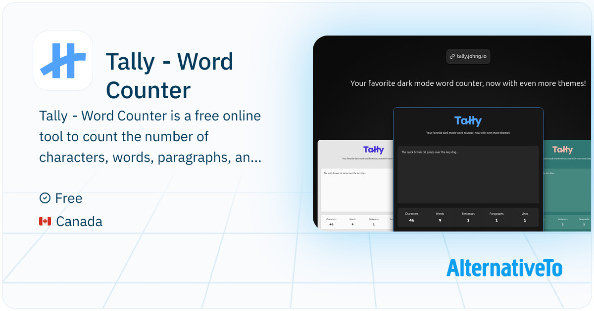 Tally - Word Counter: Your favorite dark mode word counter, now with ...