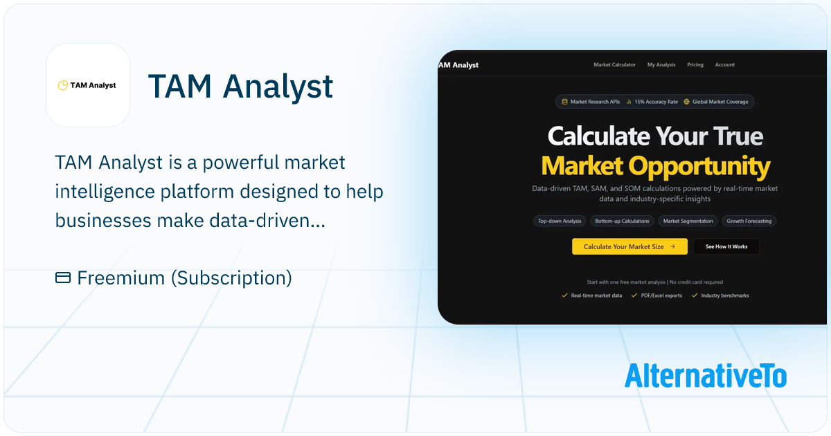 TAM Analyst: Provides real-time insights and tools for businesses to ...