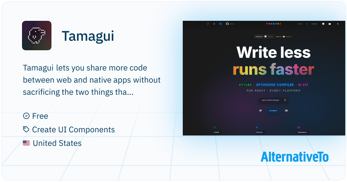 Tamagui: Style React fast with 100% parity on React Native, an optional ...