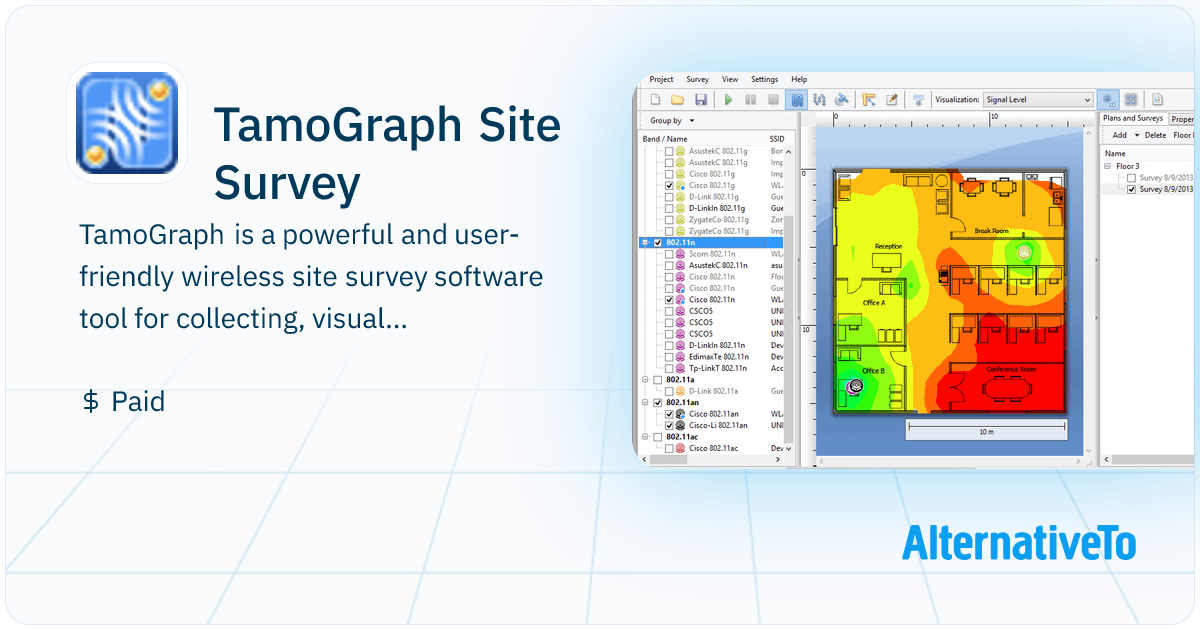 TamoGraph Site Survey: Wi-Fi site coverage survey and modelling ...