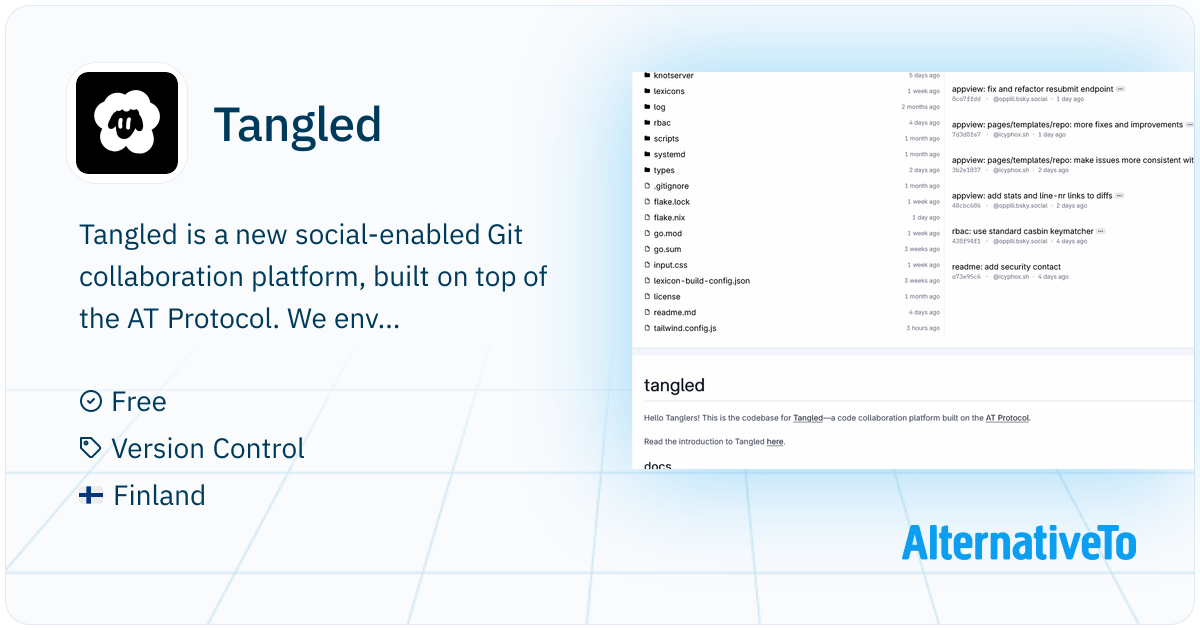 Tangled: New social-enabled Git collaboration | AlternativeTo