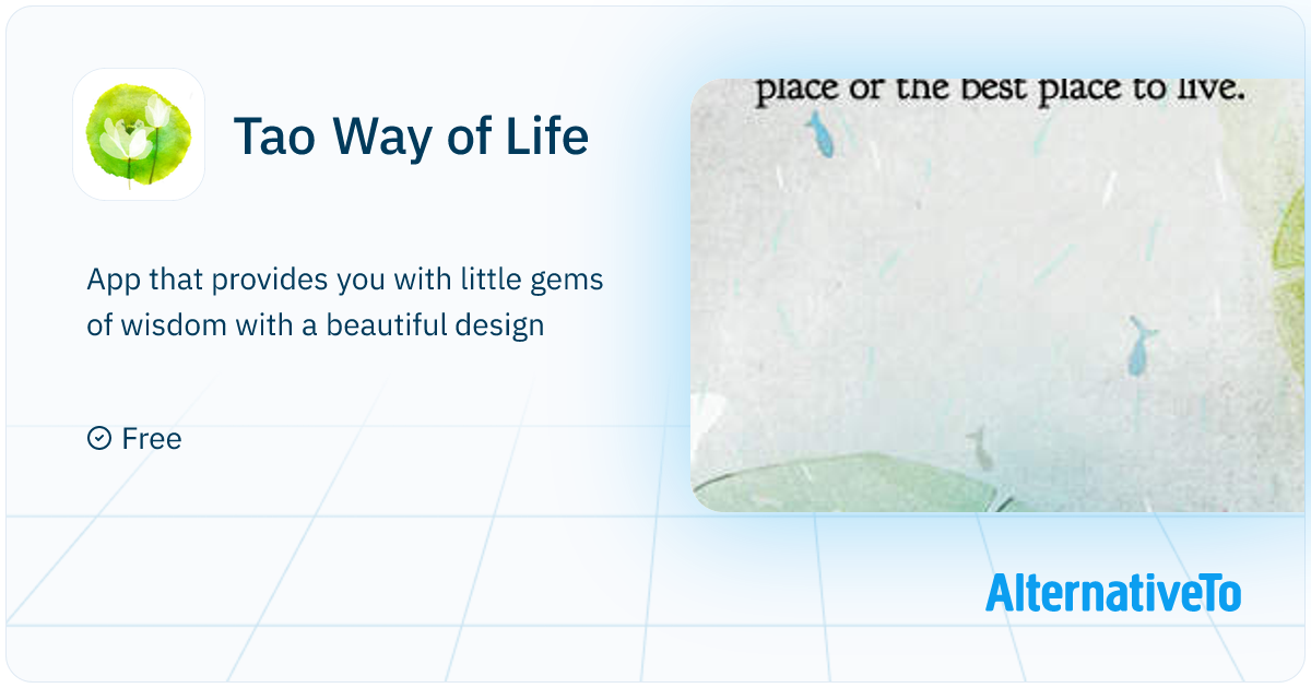 Tao Way of Life: App that provides you with little gems of wisdom with ...