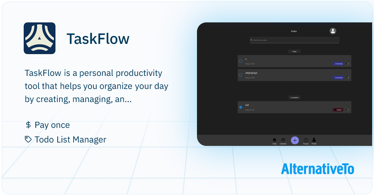 TaskFlow: Plan your day and stay productive with a simple and elegant ...