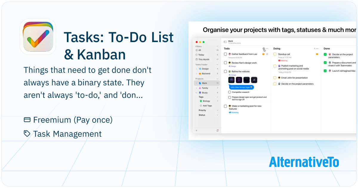 Tasks: To-Do List & Kanban: The simplest task manager for all. iPhone ...