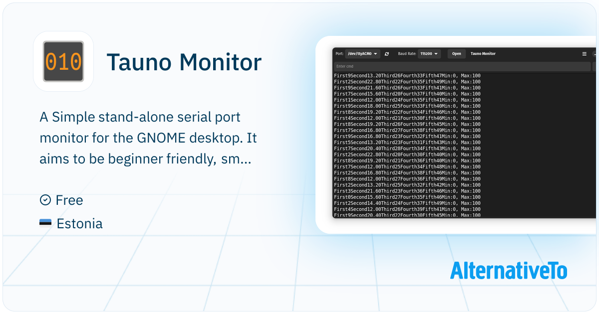 Tauno Monitor: Simple stand-alone serial port monitor for the GNOME ...