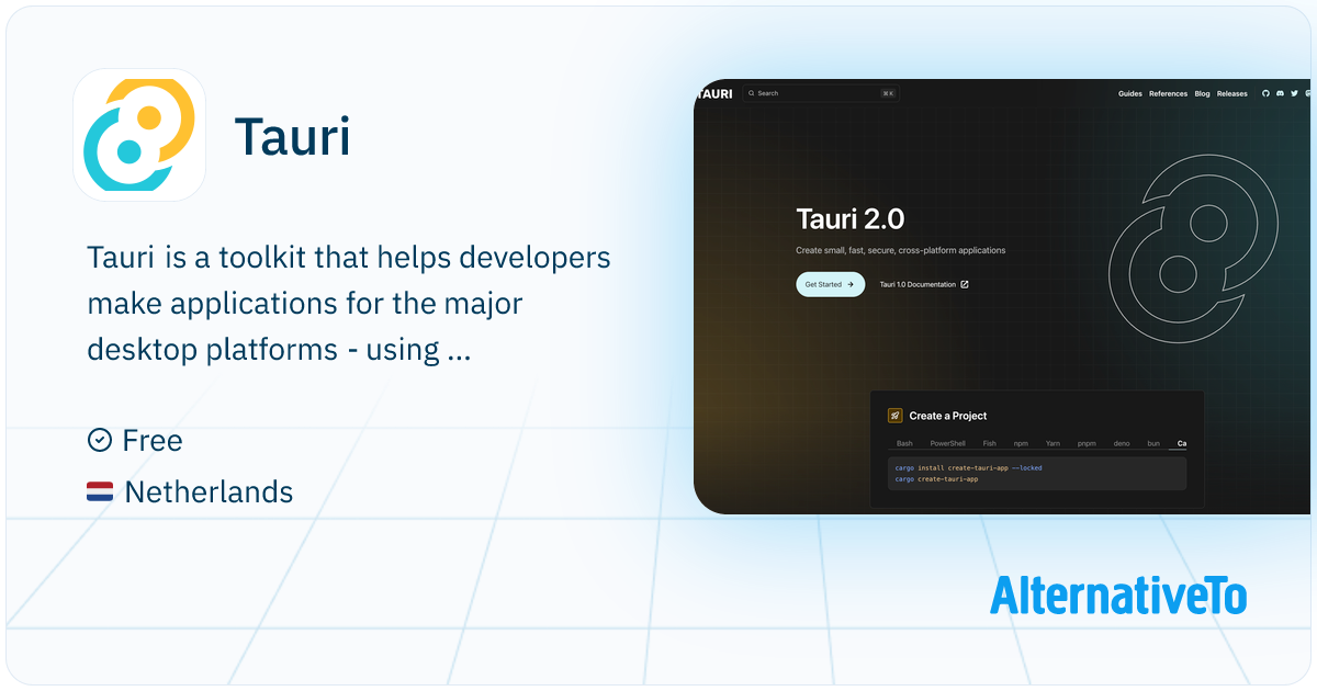 Tauri: Build smaller, faster, and more secure desktop and mobile ...