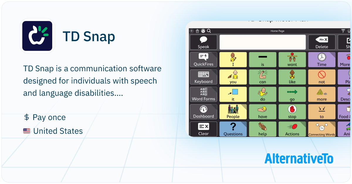 TD Snap: Communication software for people with speech and language ...