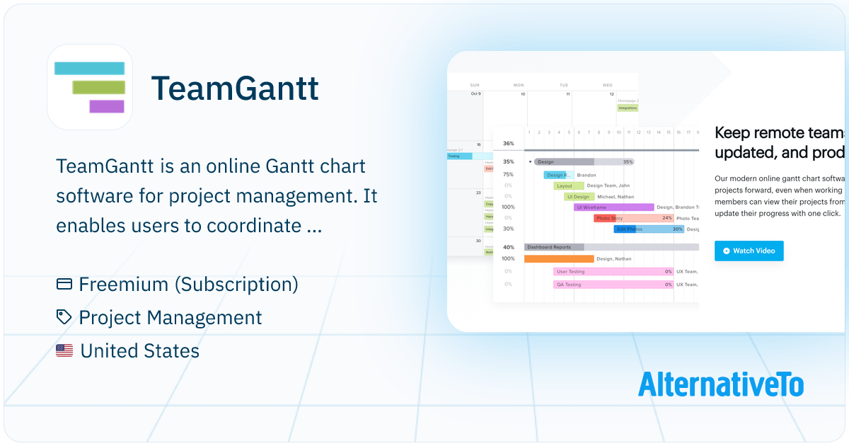 TeamGantt: Online Gantt planning with drag-and-drop scheduling and team ...