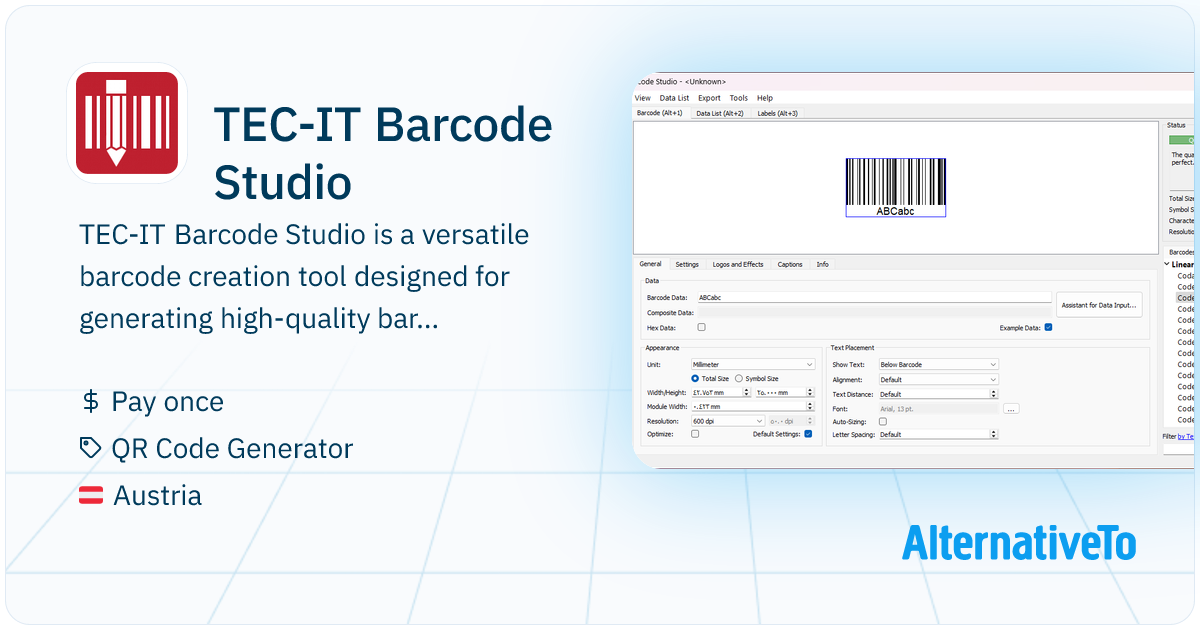 TEC-IT Barcode Studio: The perfect tool for designing and creating ...