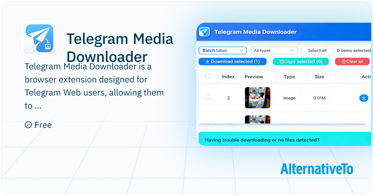 Telegram Media Downloader: Browser extension | AlternativeTo