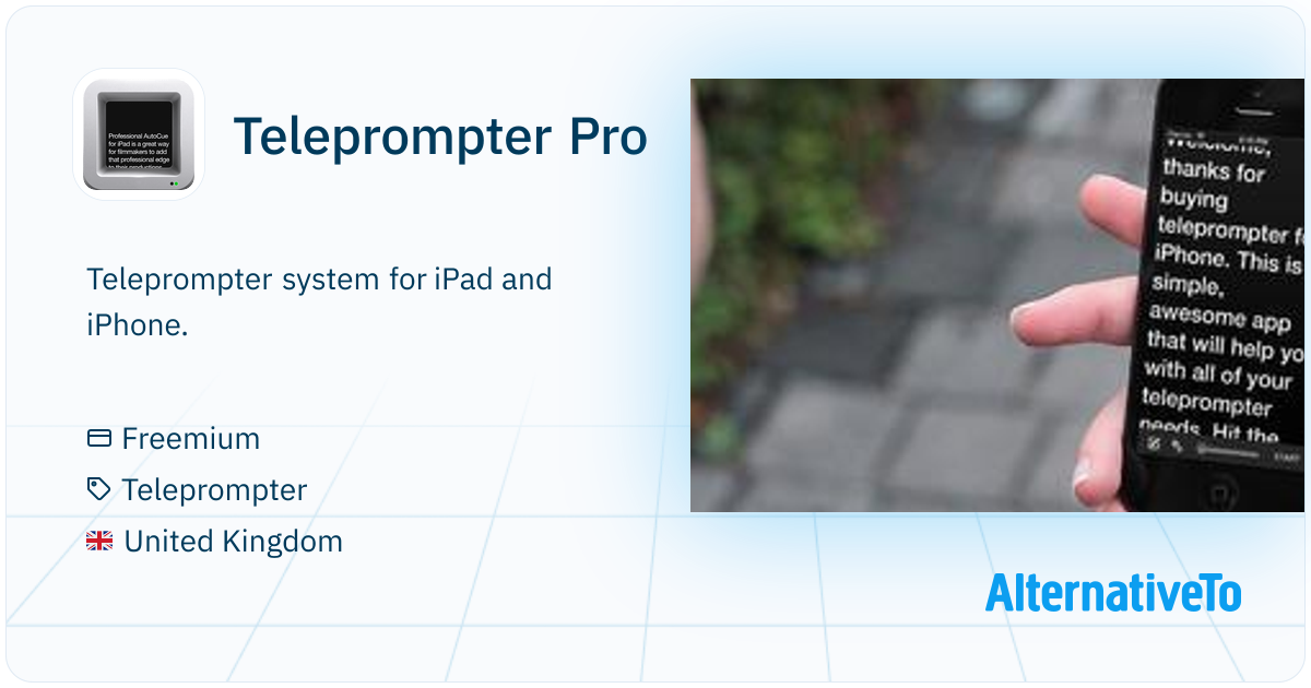 Teleprompter Pro: Teleprompter system for iPad and iPhone | AlternativeTo