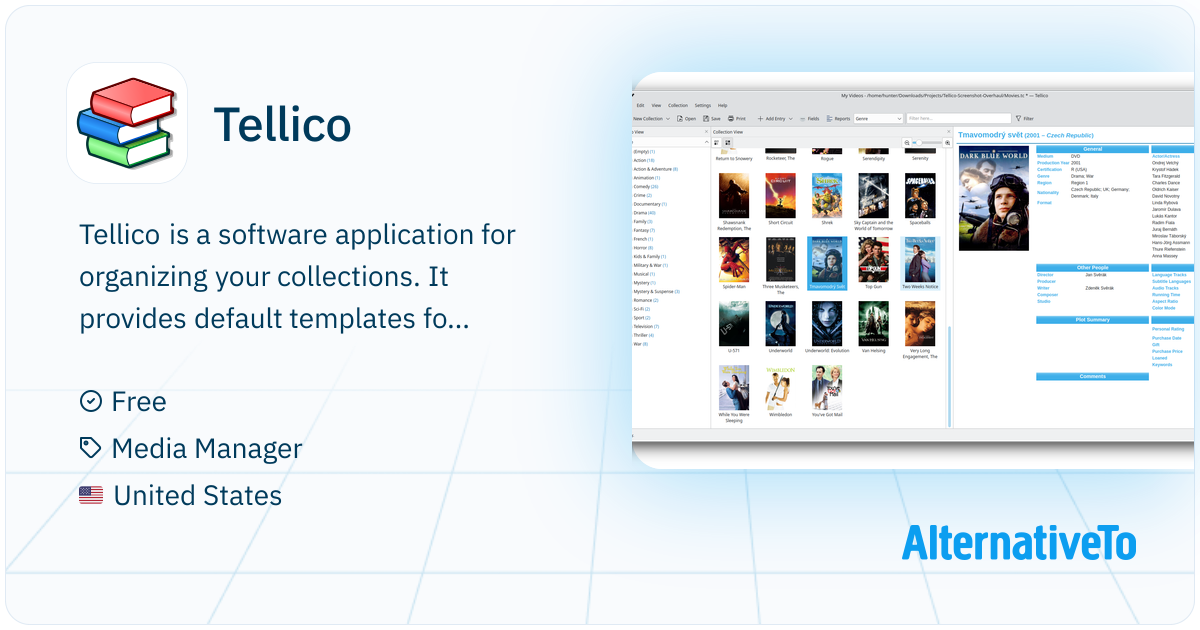 Tellico: Software application for organizing | AlternativeTo