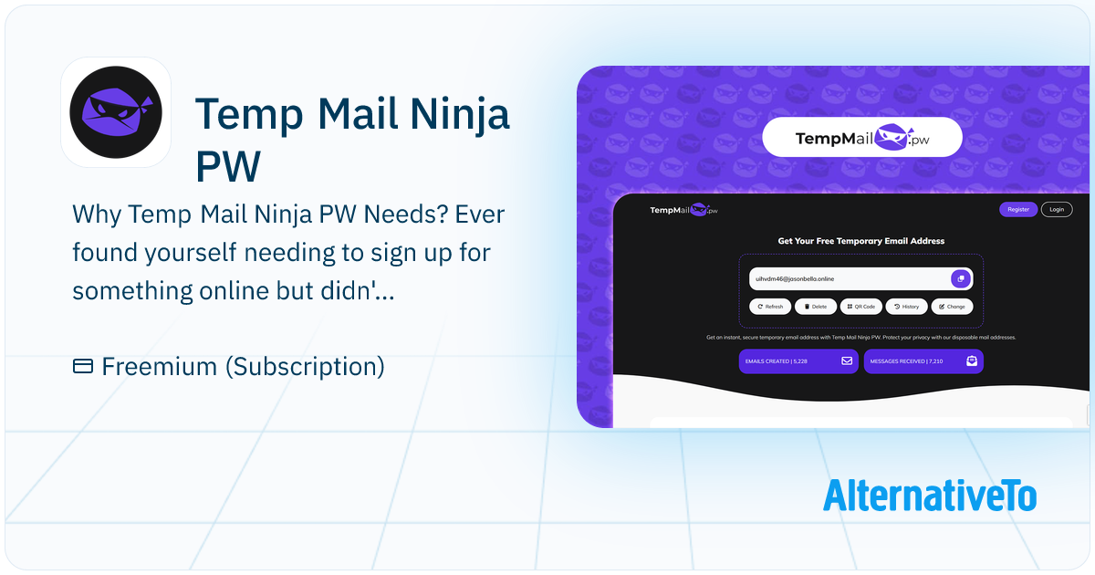 Temp Mail Ninja PW: Get an instant, secure temporary email address with ...