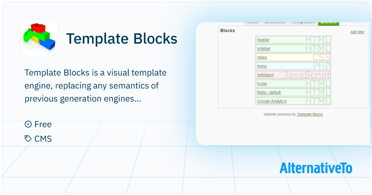 Template Blocks: Visual template engine | AlternativeTo