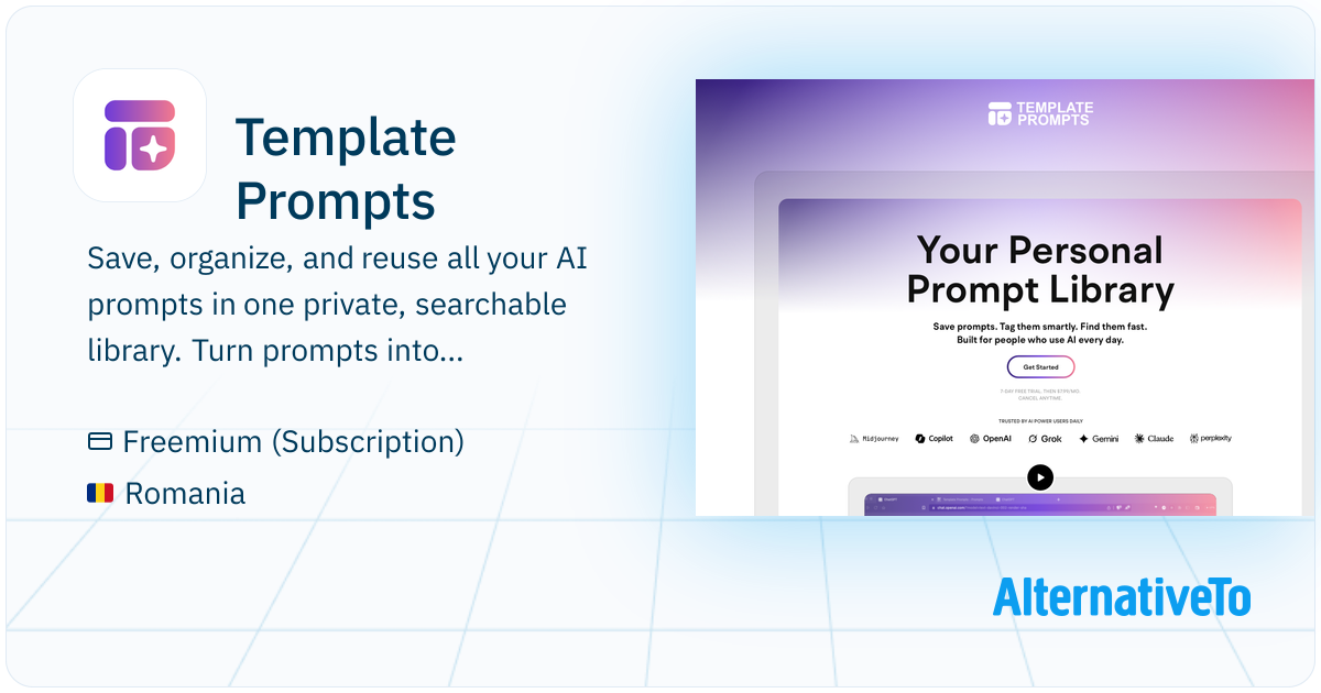 Template Prompts: Save, organize, and reuse all your AI prompts in ...