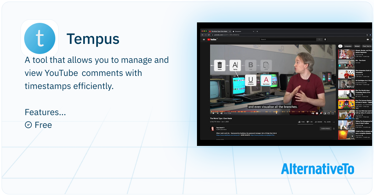 Tempus: A tool to efficiently view YouTube comments with timestamps ...