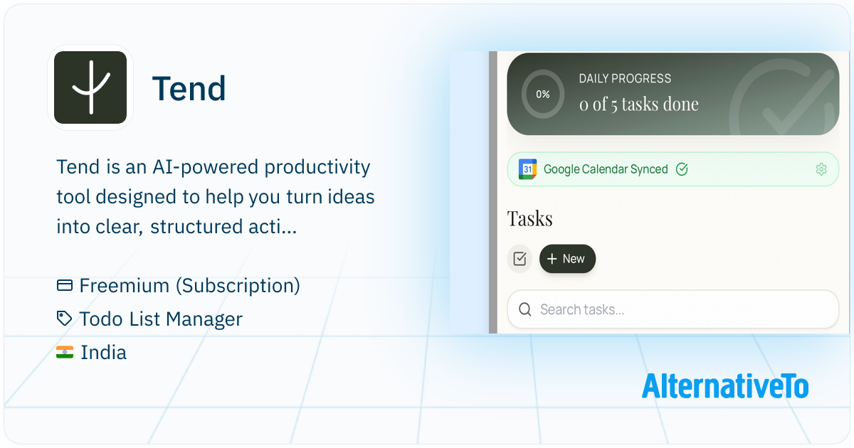 Tend: AI that turns your thoughts into actionable plans and tasks ...