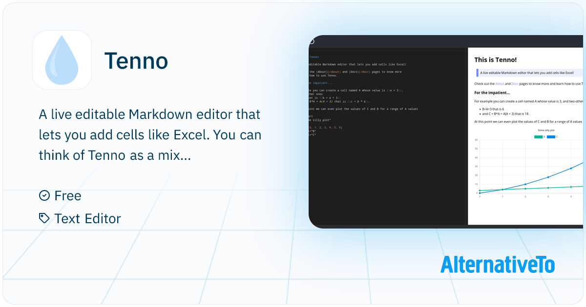 Tenno: A live editable Markdown editor that lets you add cells like ...