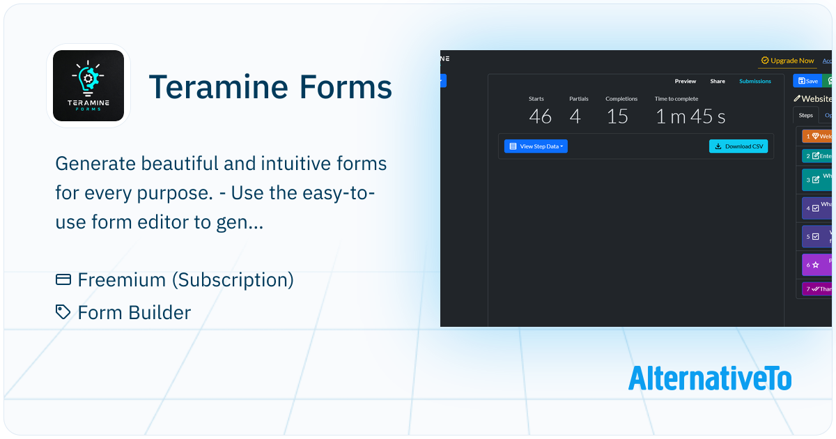 Teramine Forms: Create beautiful hosted forms for any purpose including ...