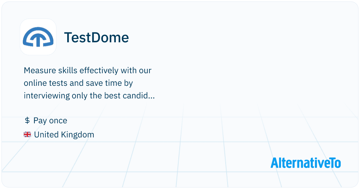 TestDome: Measure skills effectively with our online tests | AlternativeTo