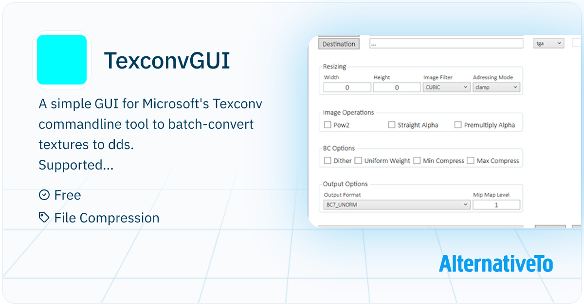 TexconvGUI: Simple GUI for Microsoft's Texconv commandline tool for ...