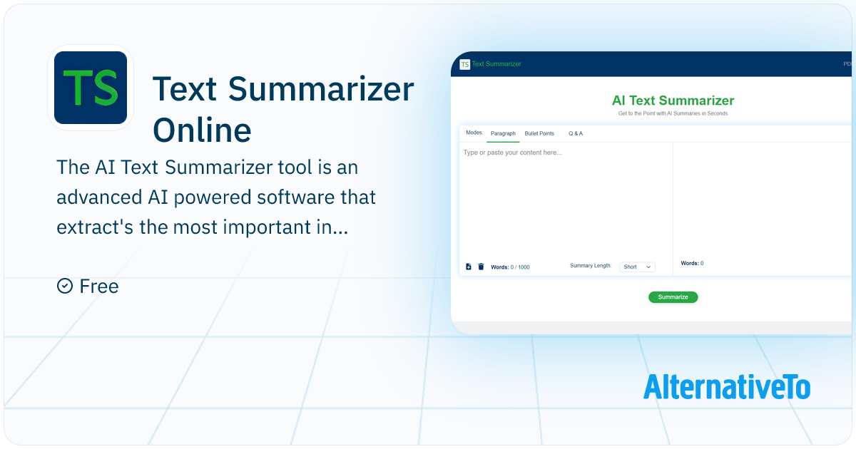 Text Summarizer Online: The AI Text Summarizer tool is an advanced AI ...
