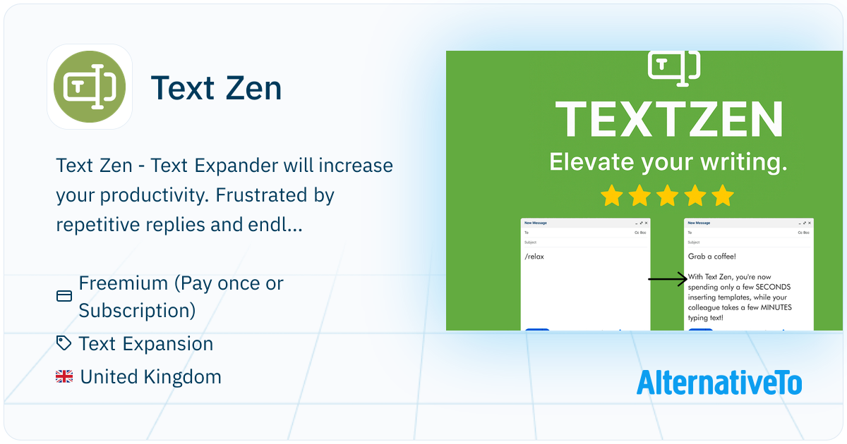 Text Zen: Save time with web Text Expander shortcuts and power auto ...